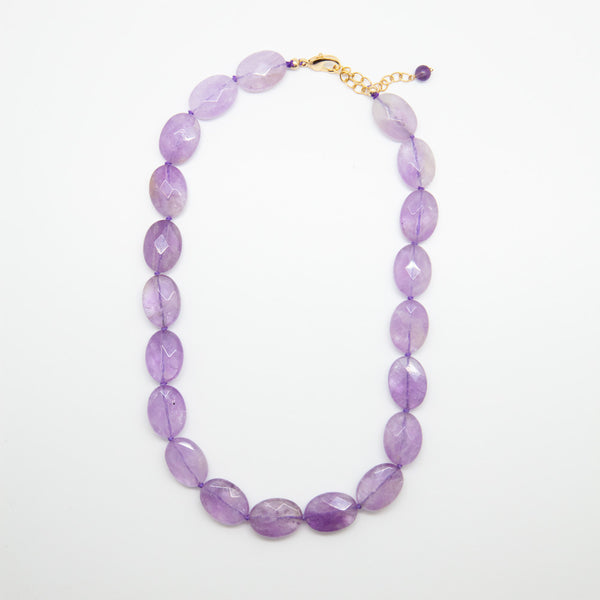 Faceted Amethyst Necklace – à bientôt